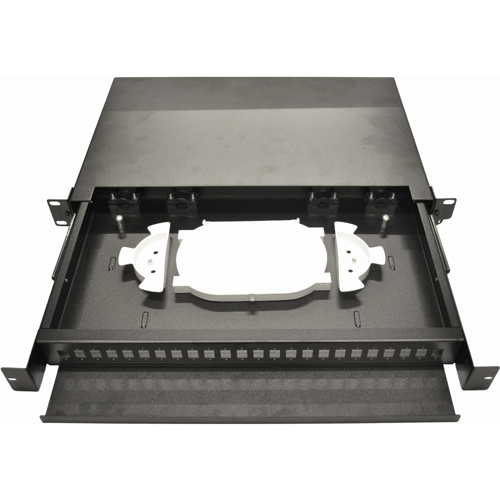 Fibre Optic Splice Rack Panel for 24 Outlets | Blake UK - Blake UK