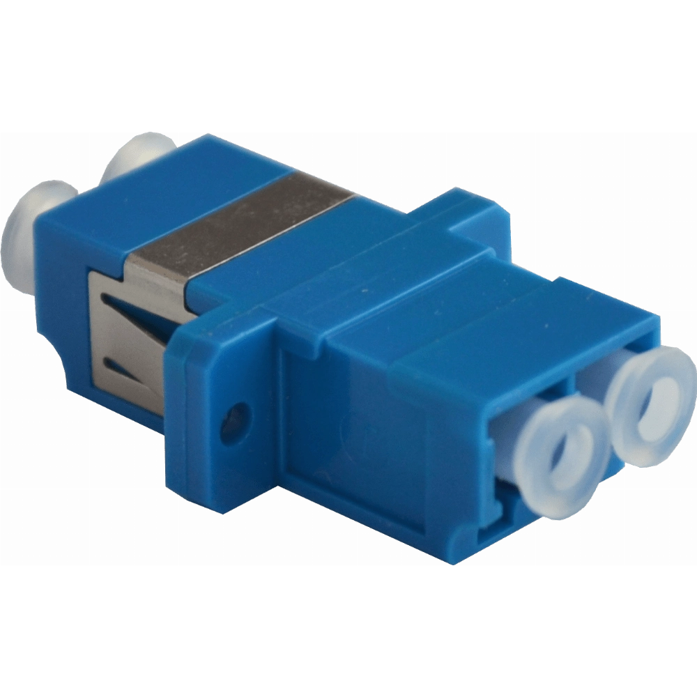 Blue Duplex LC/APC Fibre Adaptor with Flange | Blake UK - Blake UK