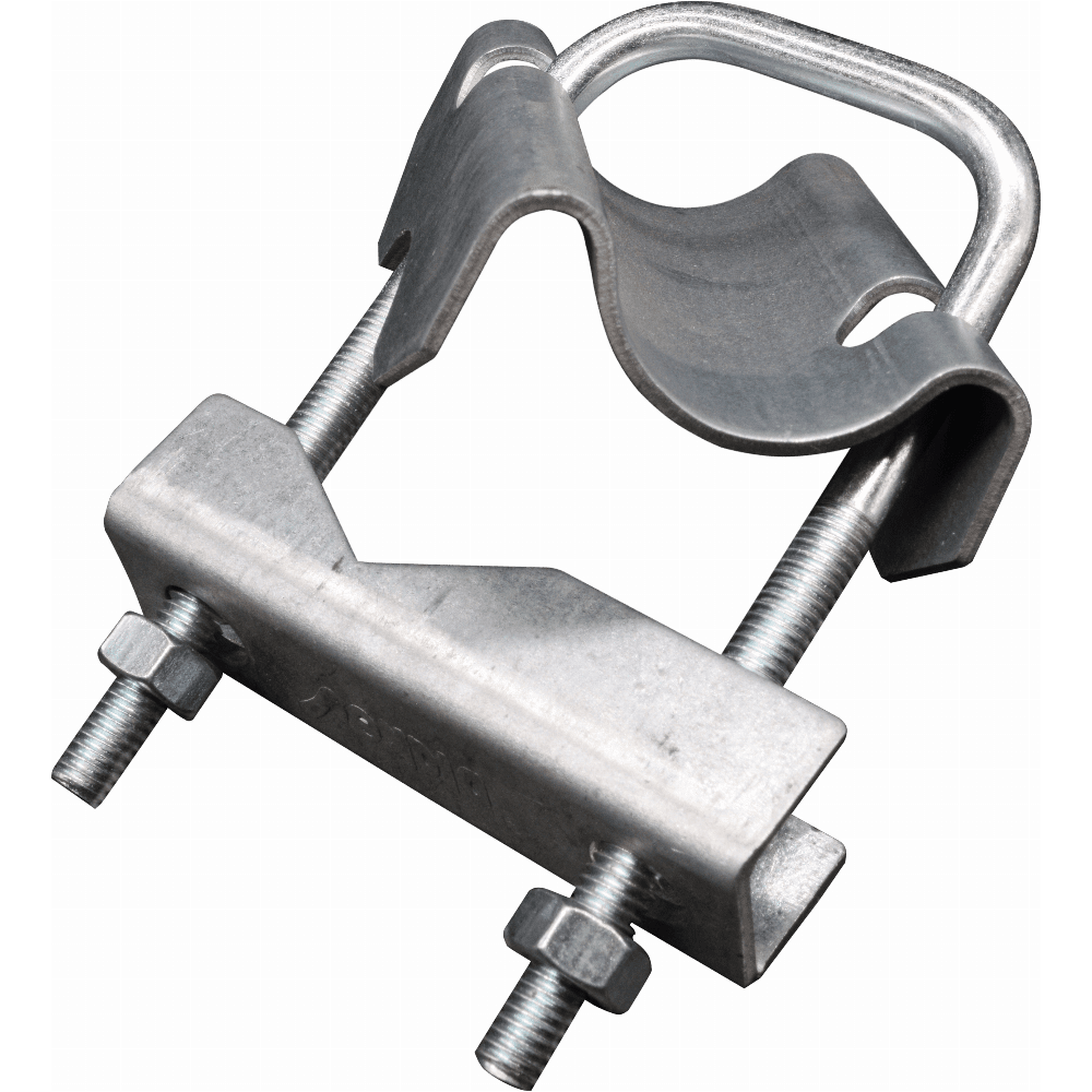 1x1 Bright Zinc Plated Antenna Mast Coupler | Blake UK - Blake UK