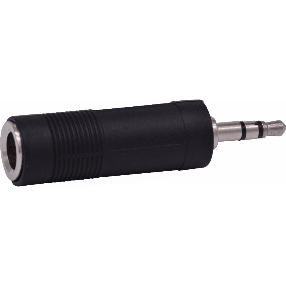 Headphone Adaptor: 6.35mm Stereo Jack Socket to 3.5mm Jack Plug - Blake UK