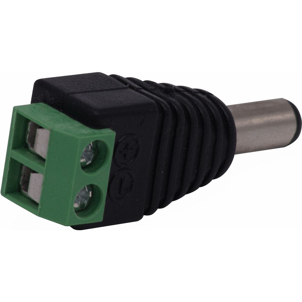 Single CCTV DC Male Power Plug 2.1mm | Blake UK - Blake UK