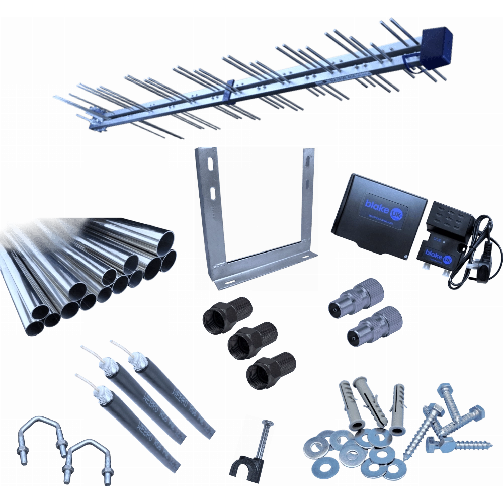 Aerial Fixing Kit For Wall Mounting - Up To 2 TVs - Blake UK