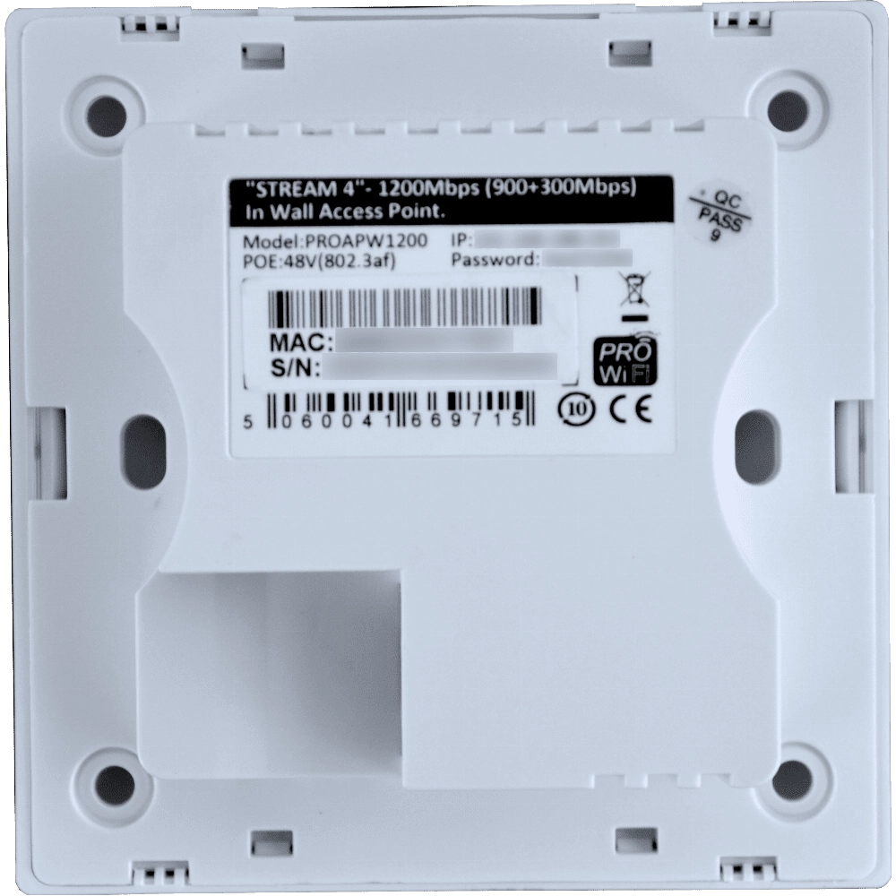 Stream 4 In Wall Wireless Access Point, Dual Band | Blake UK - Blake UK