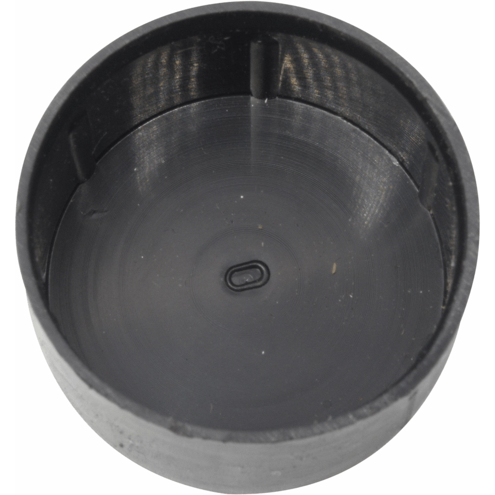 1 Black Round Plastic Pole End Cap - Blake UK