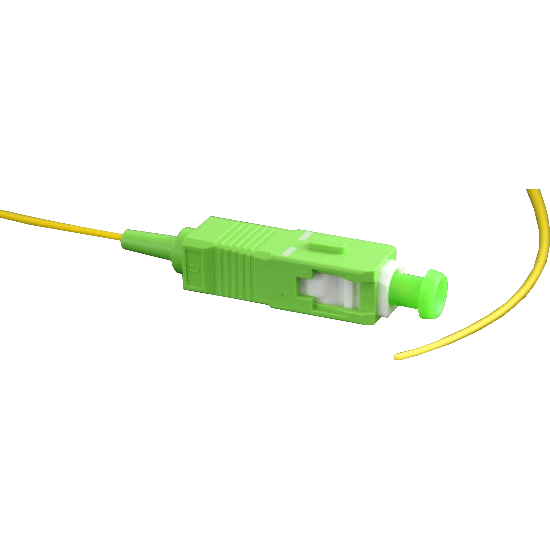 2mx12 Simplex Fibre Optic SC/APC Pigtail G657A1 | Blake UK - Blake UK