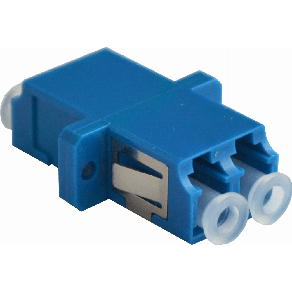 Blue Duplex LC/APC Fibre Adaptor with Flange | Blake UK - Blake UK