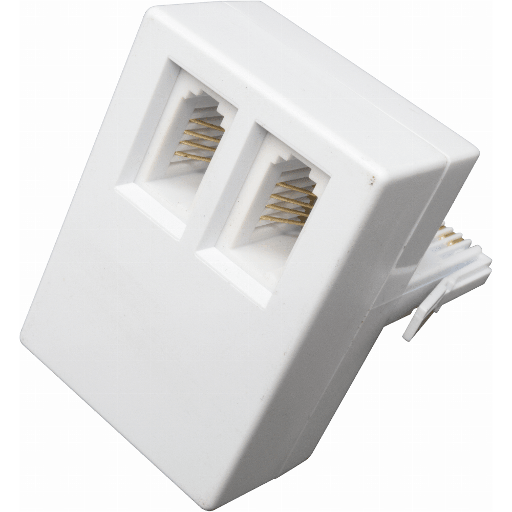 Plastic Self Kroning Telephone Double Adaptor | Blake UK - Blake UK