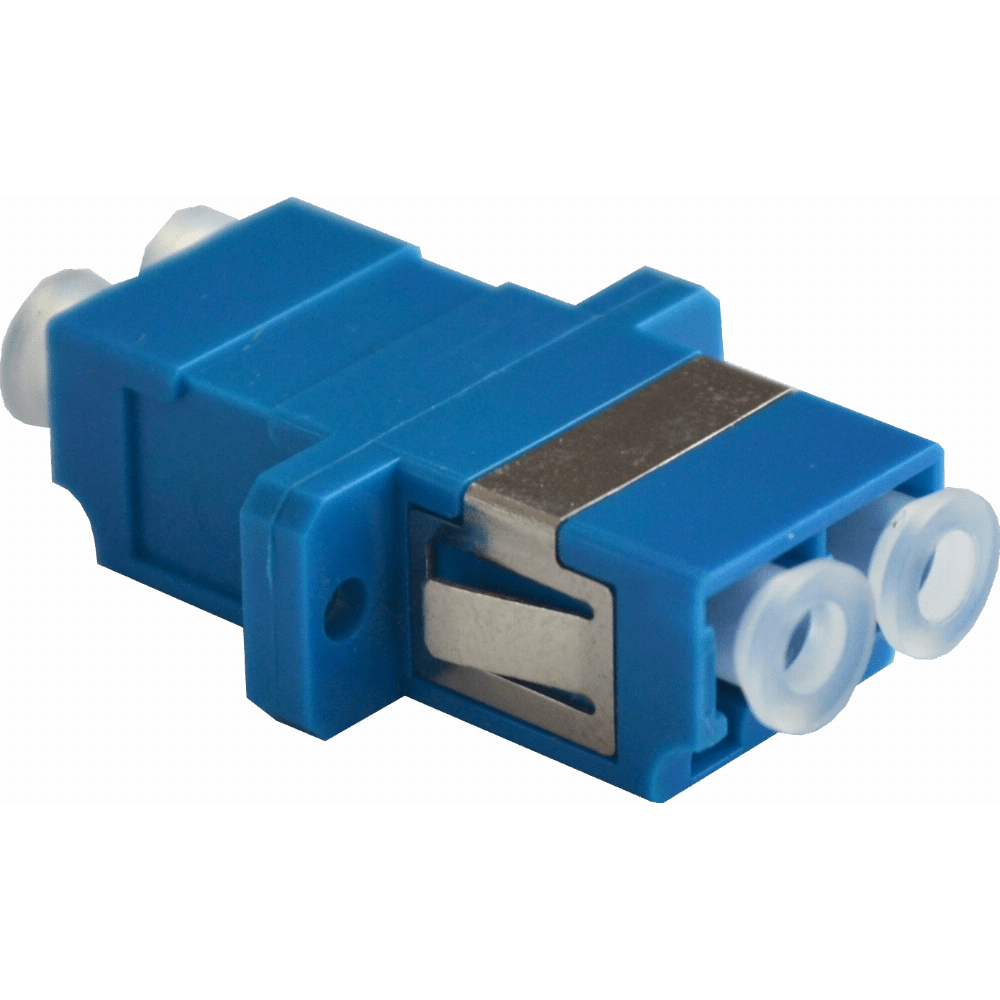 Blue Duplex LC/APC Fibre Adaptor with Flange | Blake UK - Blake UK