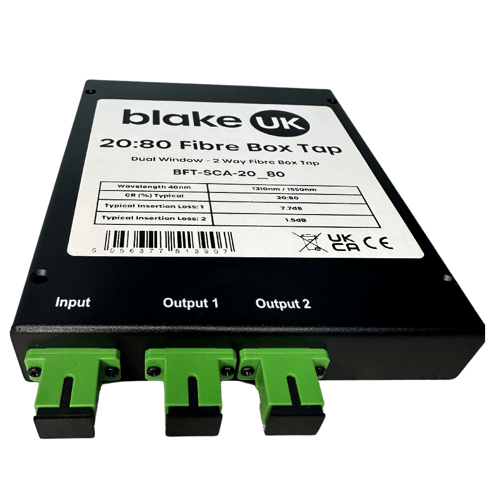 Fibre Optic Box Tap for Light Distribution 20/80 | Blake UK - Blake UK