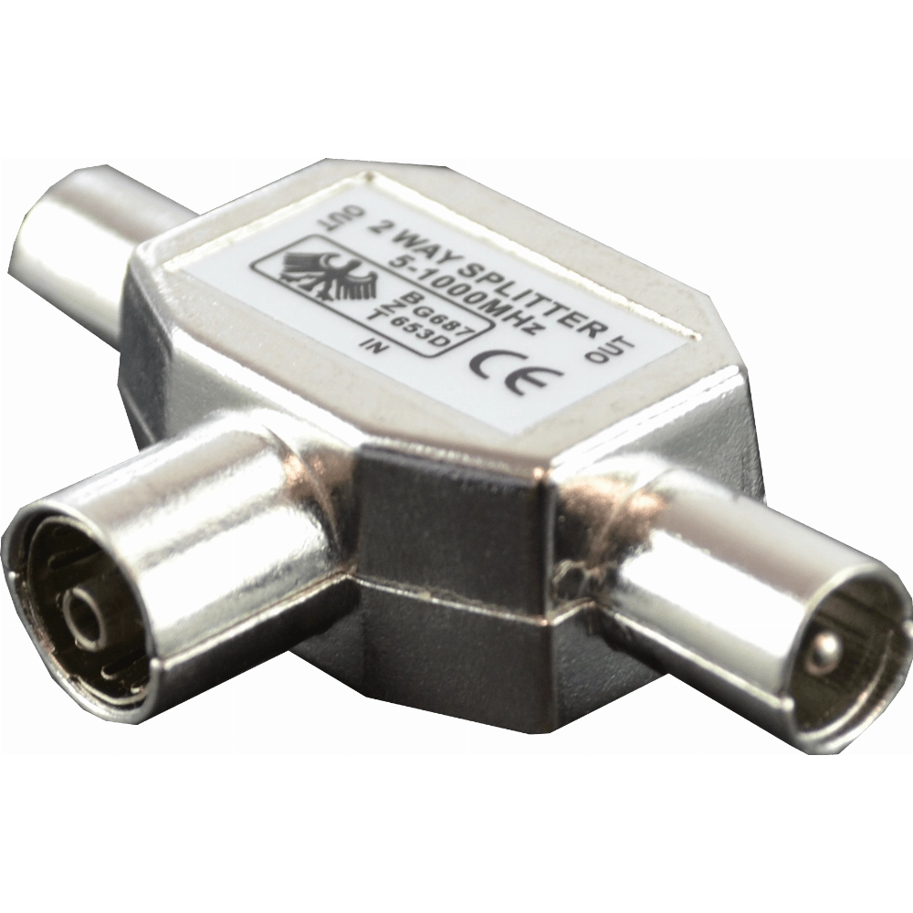 2 Way T Splitter, IEC Female to Two IEC Male | Blake UK - Blake UK