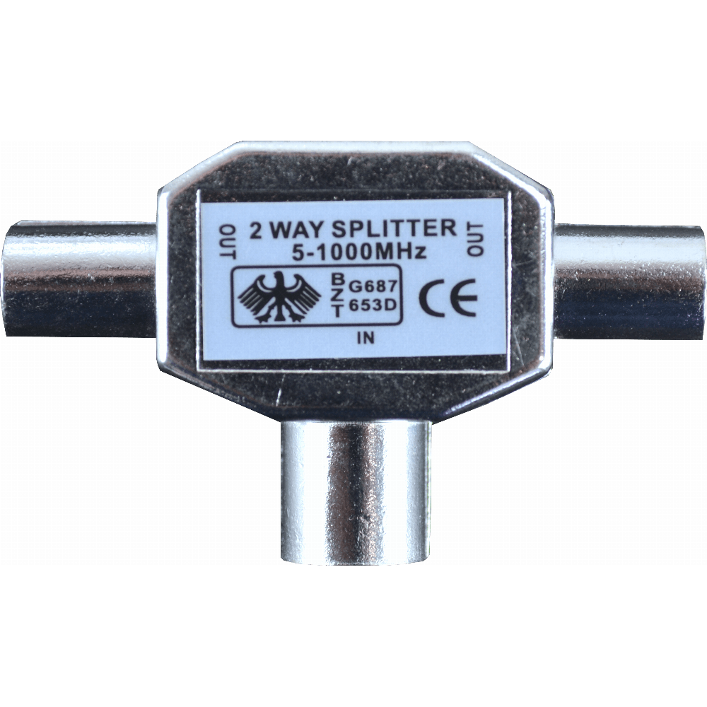 2 Way T Splitter, IEC Female to Two IEC Male | Blake UK - Blake UK