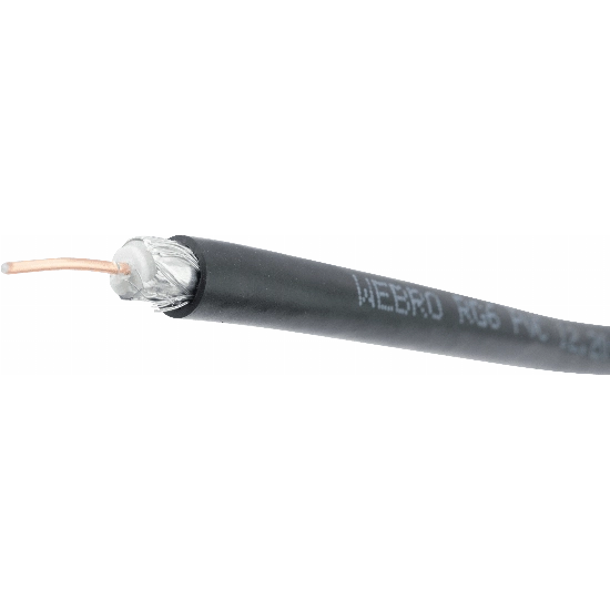 10m Black RG6 Coaxial Cable/Lead for TV Aerial | Blake UK - Blake UK