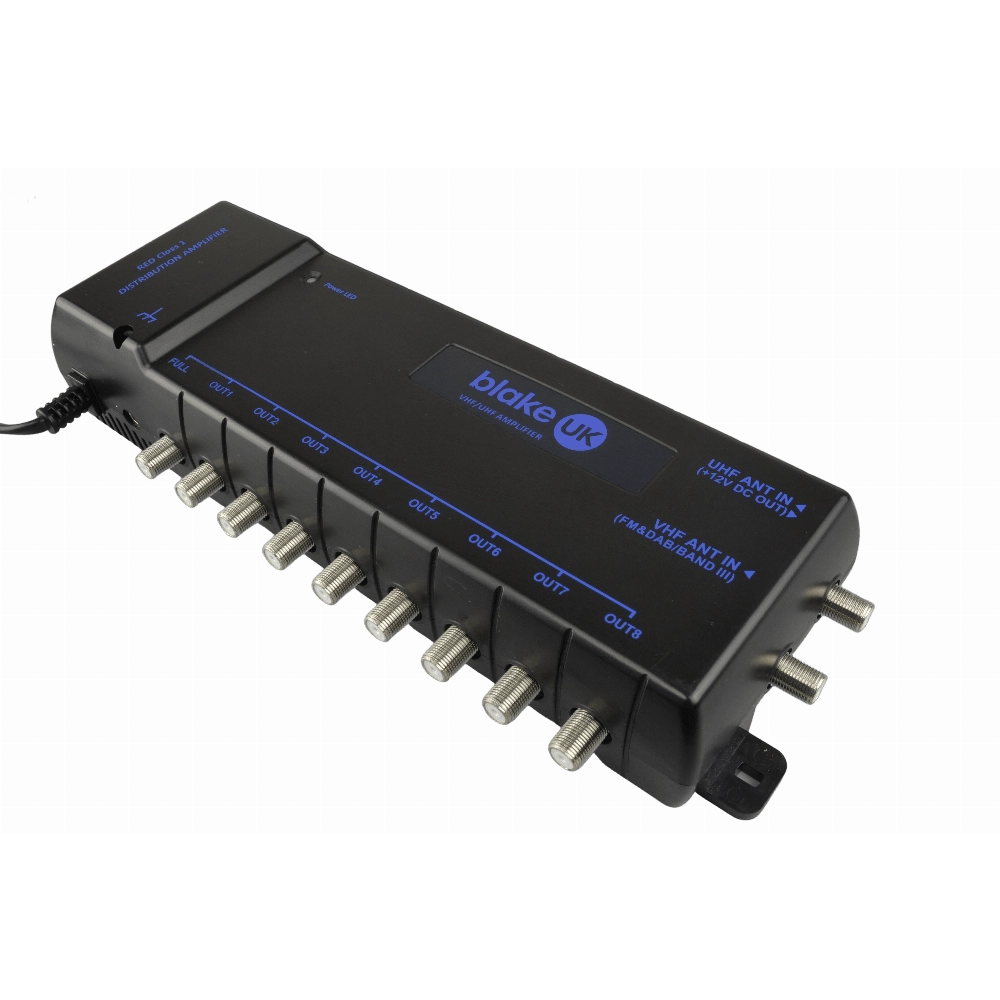 8-Way Distribution Amplifier for FM/DAB/UHF | Blake UK - Blake UK