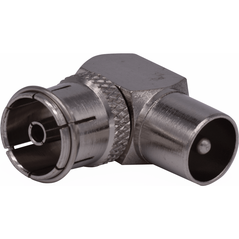 Single IEC Male Right Angled to IEC Female Adaptor | Blake UK - Blake UK