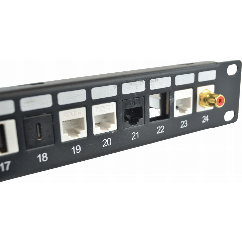 24 Port Keystone Multimedia Patch Panel | Blake UK - Blake UK