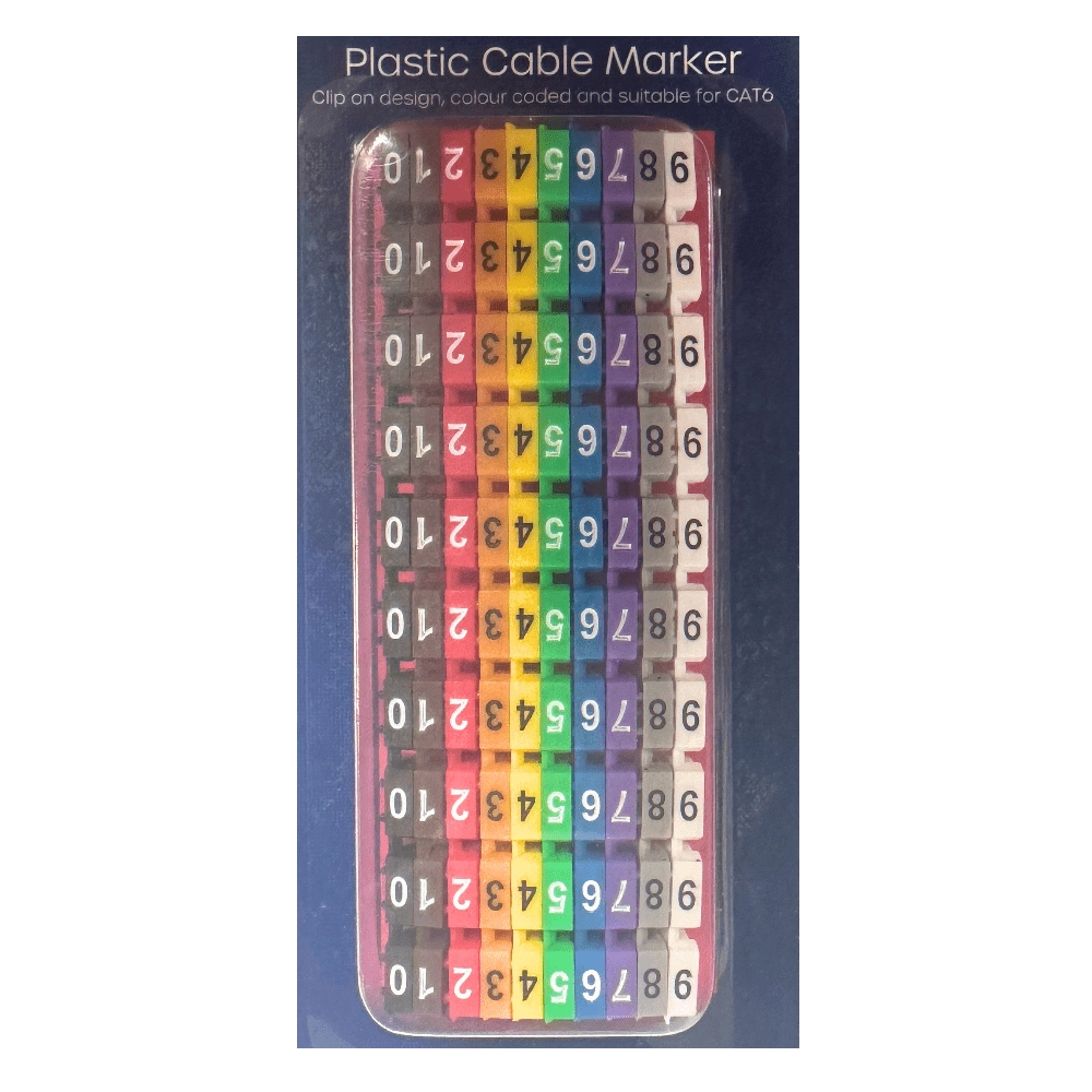 Clip On Colour Coded Wire Markers for CAT6 | Blake UK - Blake UK