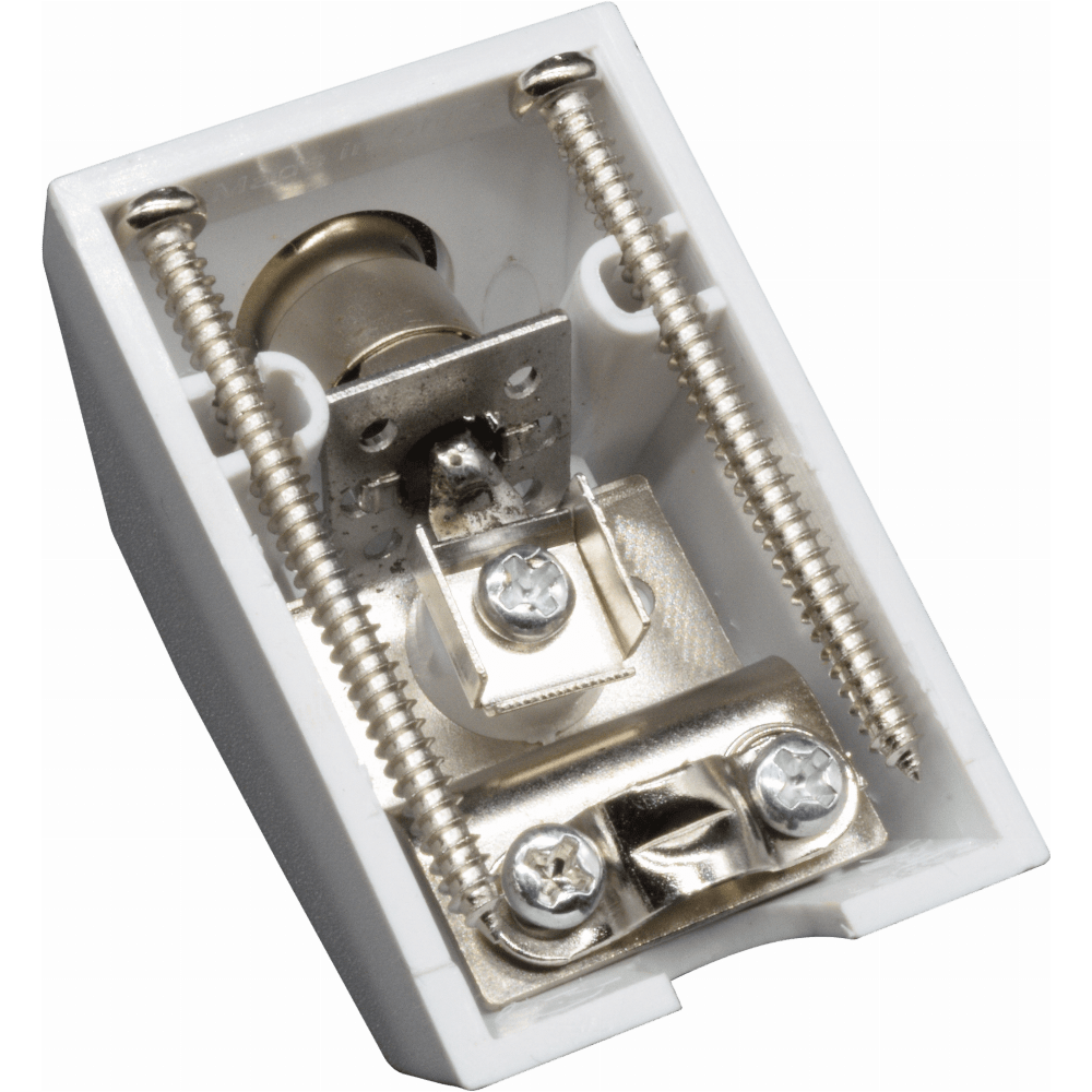 White Single IEC-Type Surface Mount Outlet Box | Blake UK - Blake UK