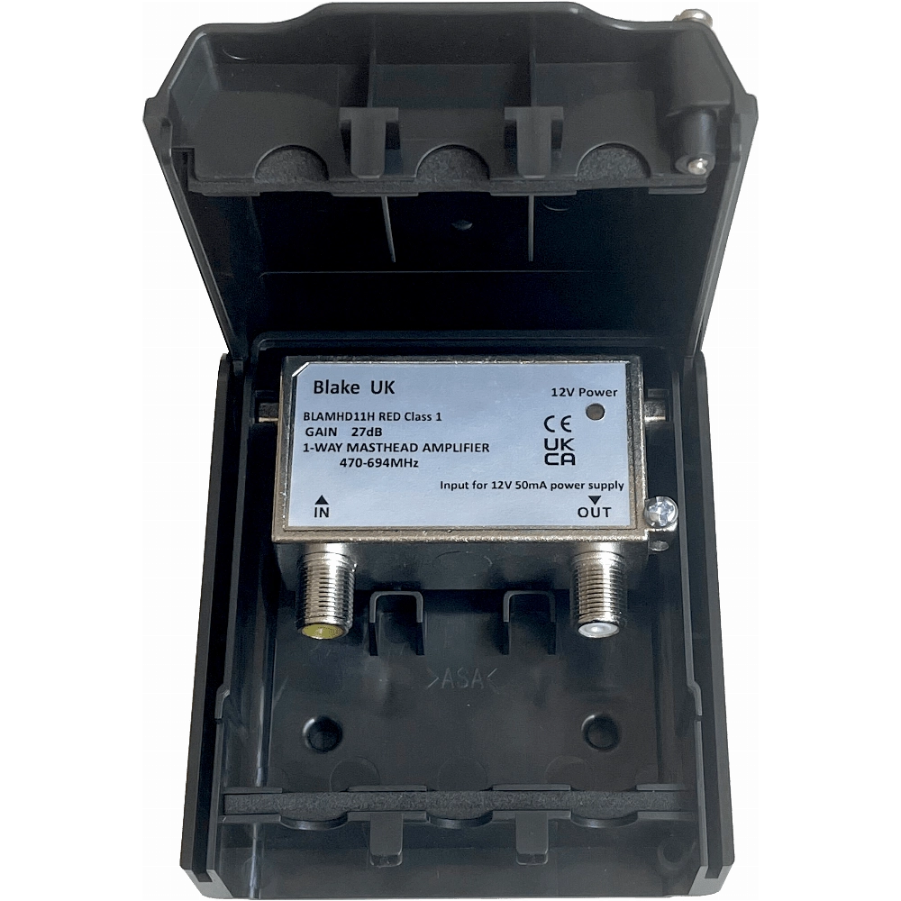 1 Way Class 1 High Gain UHF Masthead Amplifier | Blake UK - Blake UK