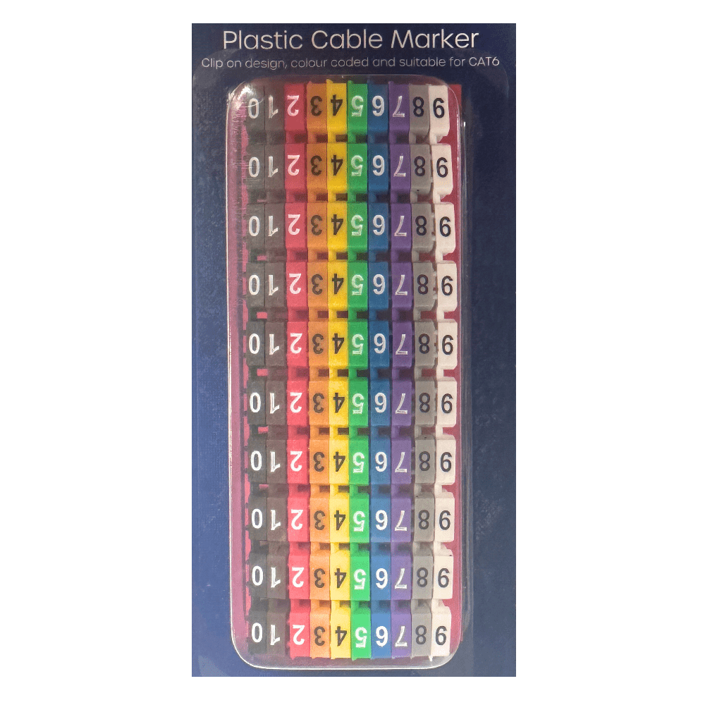 Clip On Colour Coded Wire Markers for CAT6 | Blake UK - Blake UK