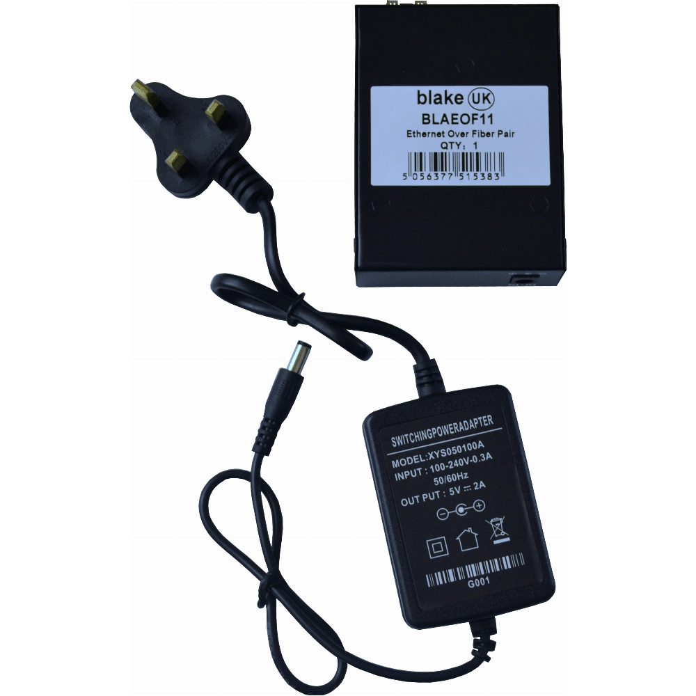 1.25Gbps Ethernet Over Fibre Extender - Blake UK