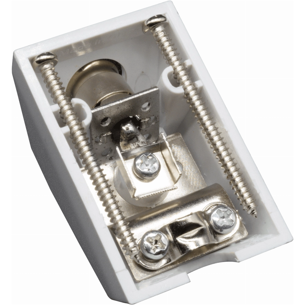 White Single IEC-Type Surface Mount Outlet Box | Blake UK - Blake UK