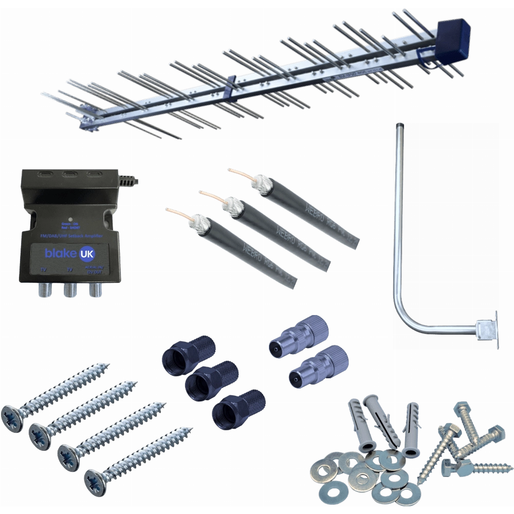 Aerial Fixing Kit For Loft Mounting - Up To 2 TVs - Blake UK
