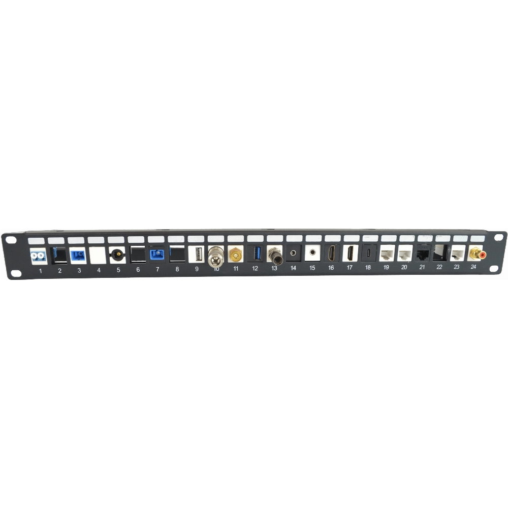 24 Port Keystone Multimedia Patch Panel | Blake UK - Blake UK
