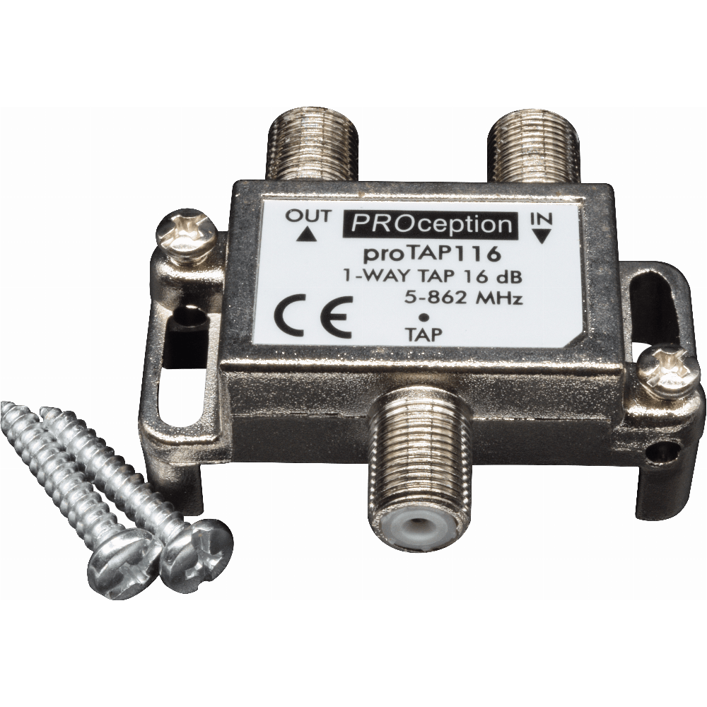 16dB Easy Install 1 Way Tap for MATV Systems | PROception - Blake UK