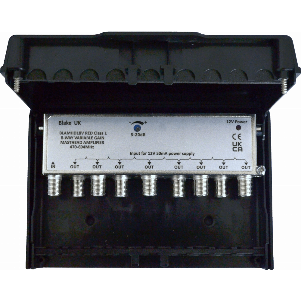 8 Way Variable High Gain Masthead Amplifier | Blake UK - Blake UK