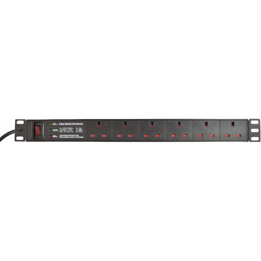 6 Way Power Distribution Unit for Network Cabinet | Blake UK - Blake UK