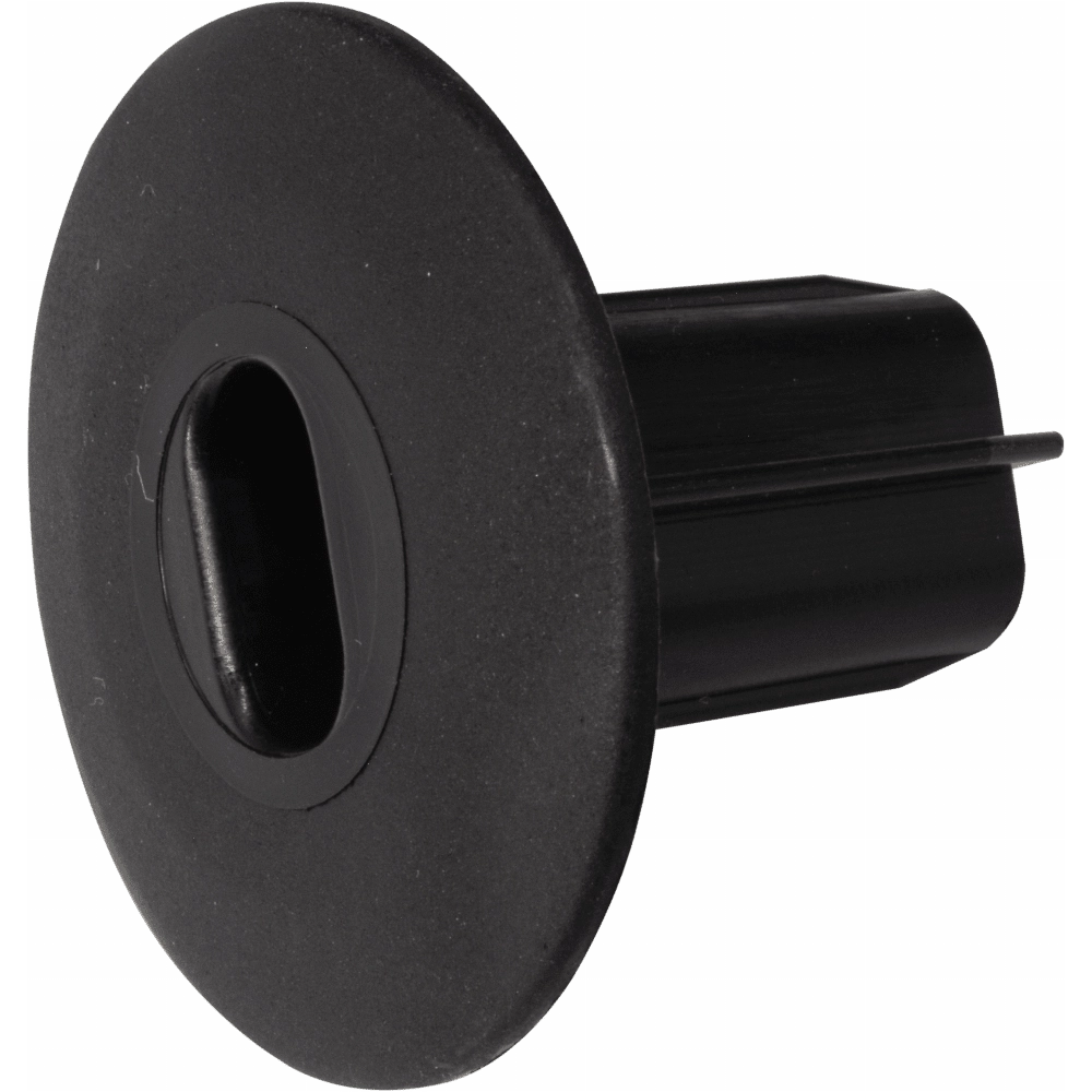 Black Plastic Twin Cable Hole Tidy (100) | Blake UK - Blake UK