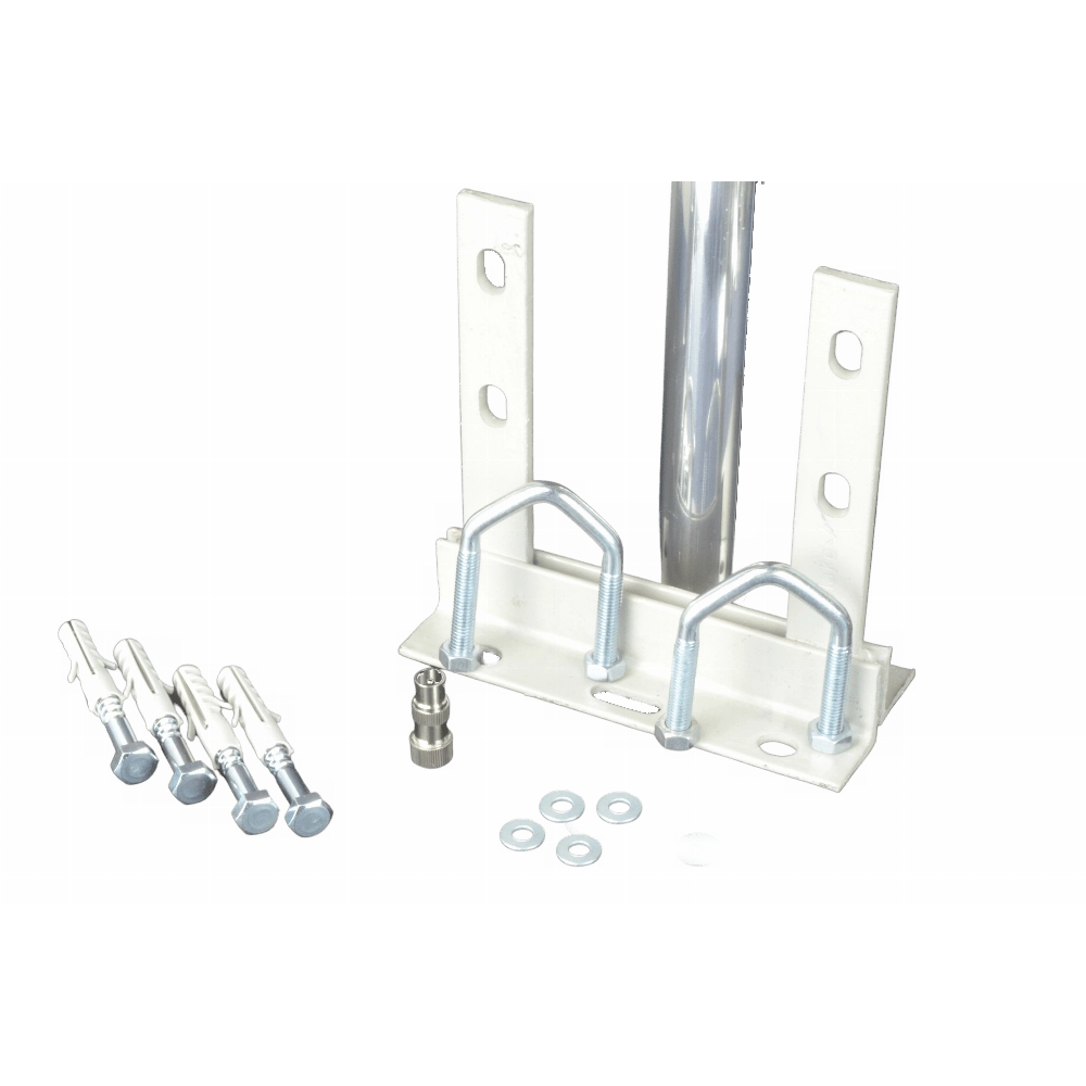 Wall Mounting Kit: 6in x 6in Bracket, Pole, and Fixings - Blake UK
