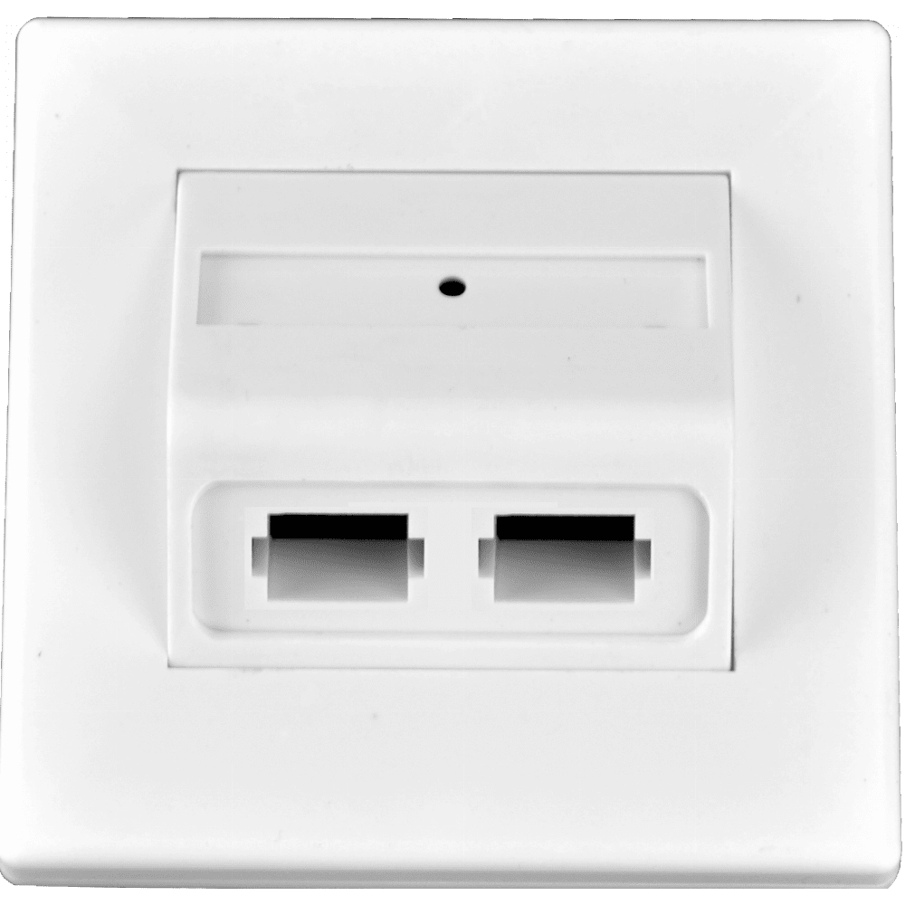 2 Way Fibre Optic Wall Outlet Box Plate | Blake UK - Blake UK