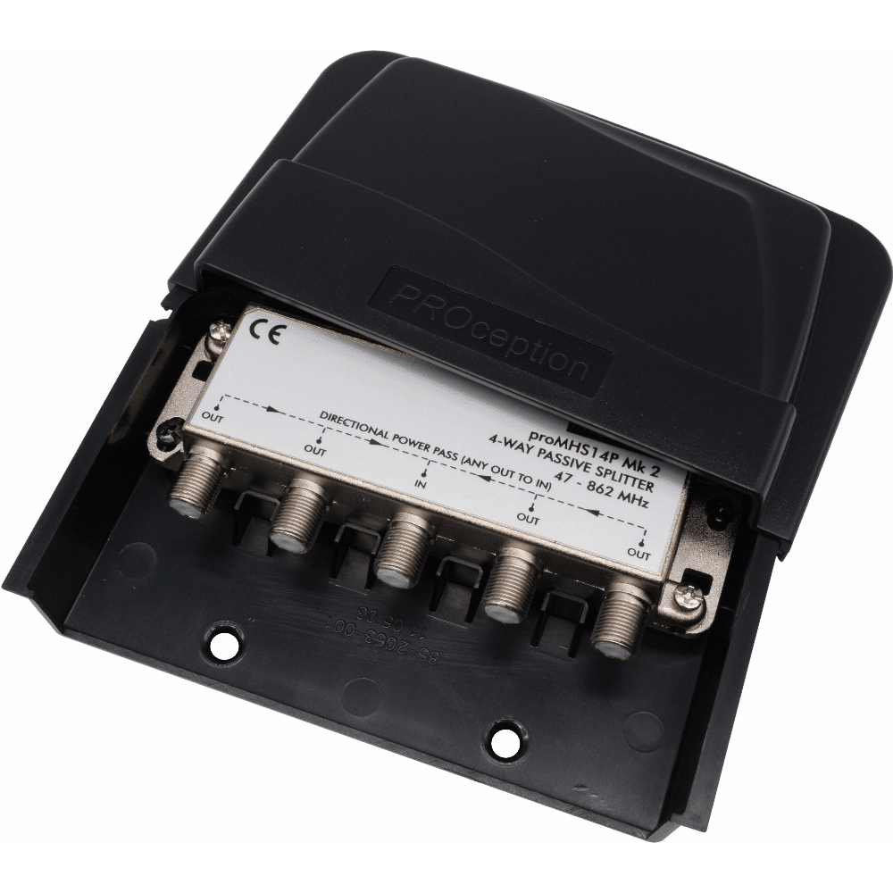 4 Way External Masthead Splitter with Power Pass | PROception - Blake UK