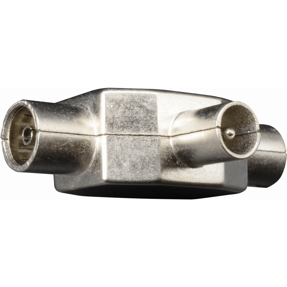 2-Way Metal Coax T Splitter for TV and FM Coaxial | Blake UK - Blake UK