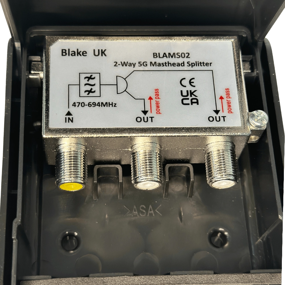 2-Way External 5G Filtered Masthead Splitter/Combiner - Blake UK