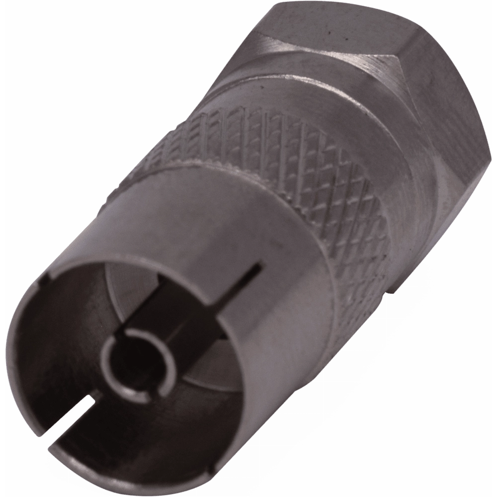 Single F-Type Male to IEC Female Adaptor | Blake UK - Blake UK