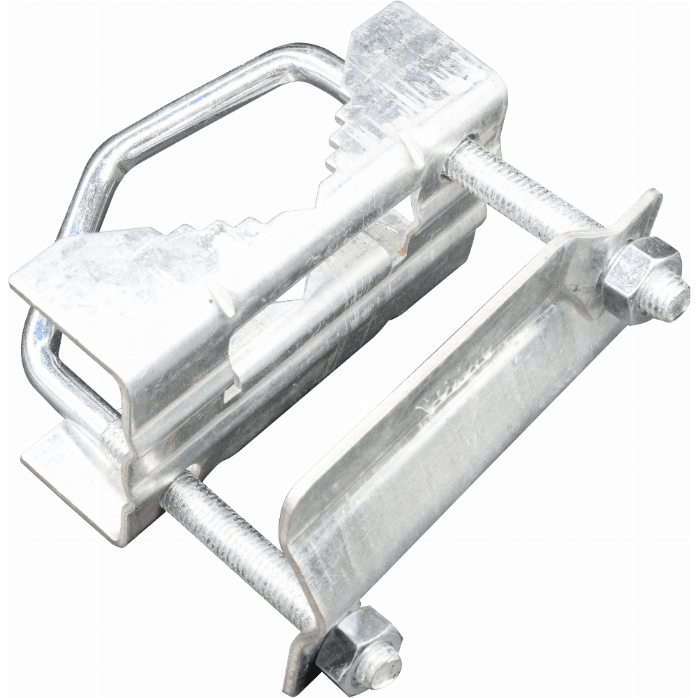 2x1 Bright Zinc Plated Antenna Mast Coupler | Blake UK - Blake UK
