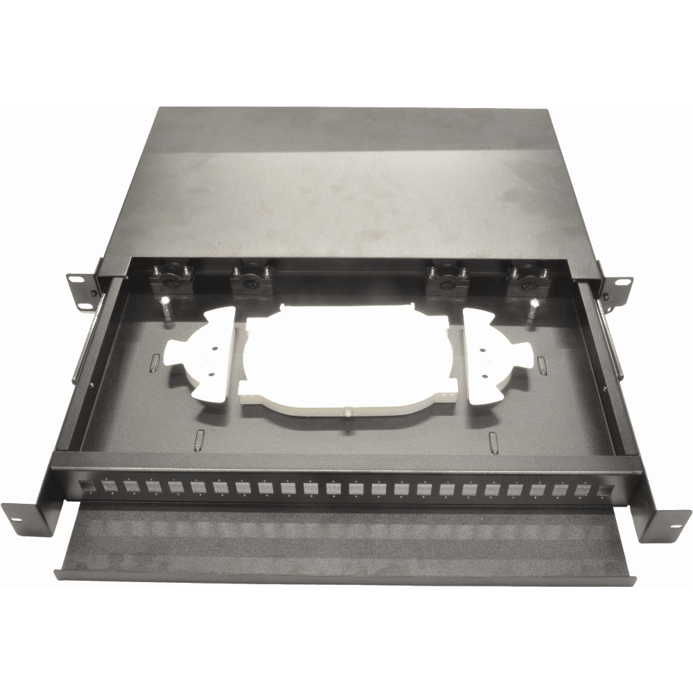 Fibre Optic Splice Rack Panel for 24 Outlets | Blake UK - Blake UK