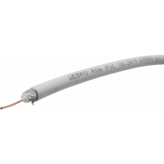 100m Black RG6 Coaxial Cable/Lead for TV Aerial | Blake UK - Blake UK