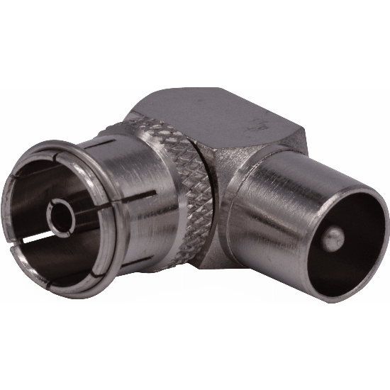 Single IEC Male Right Angled to IEC Female Adaptor | Blake UK - Blake UK