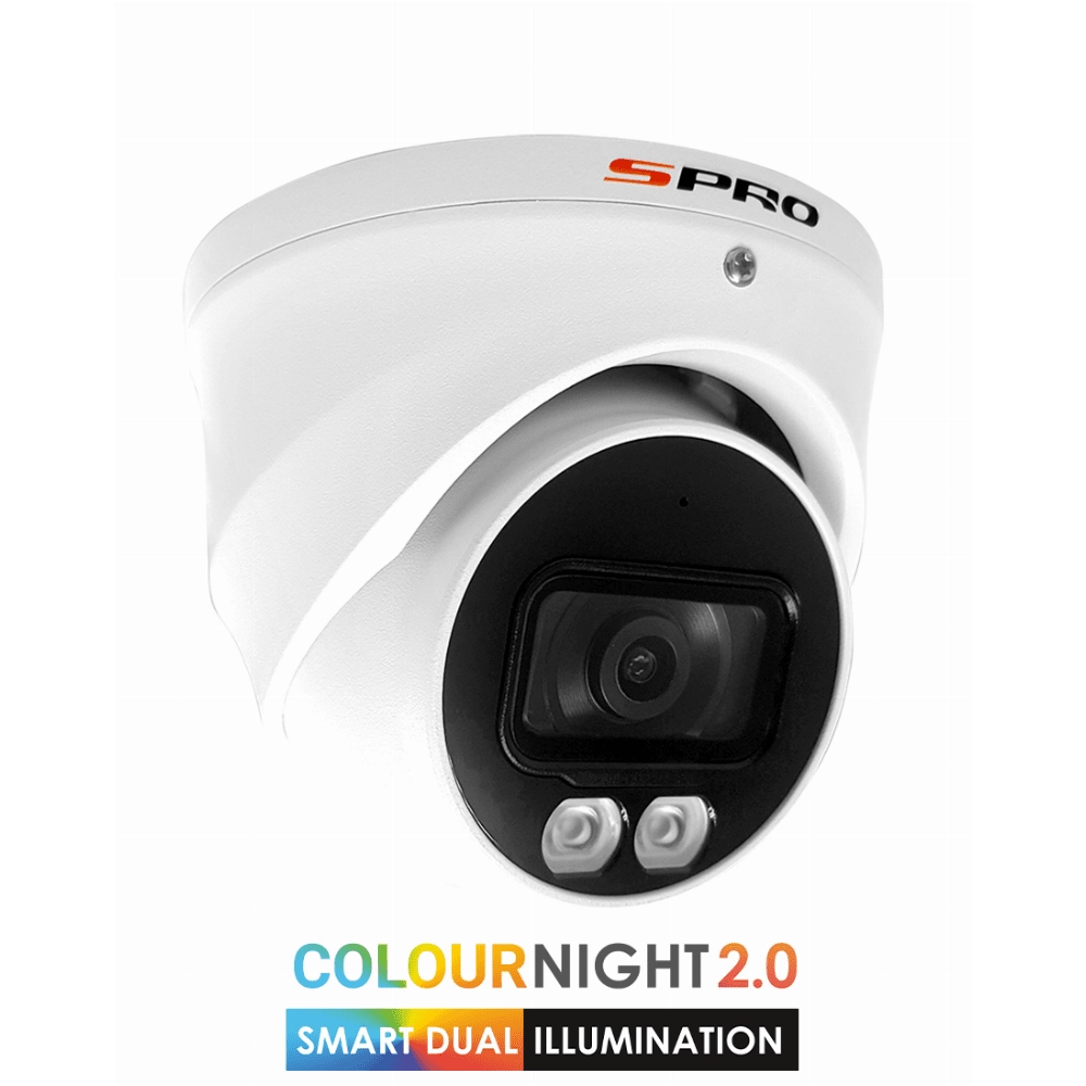 SPRO White 4MP ColourNight Turret IP Camera | Blake UK - Blake UK