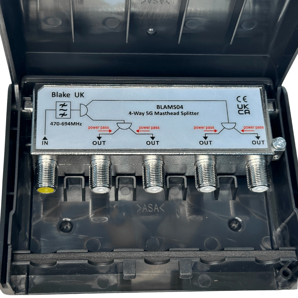 4-Way External 5G Filtered Masthead Splitter | Blake UK - Blake UK