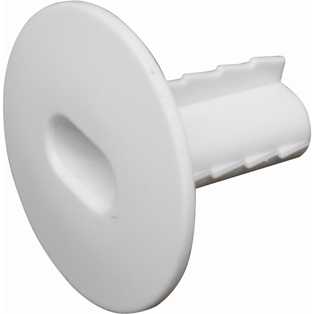 White Plastic Twin Cable Hole Tidy (100) | Blake UK - Blake UK