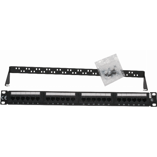 1U Cable Management Bar with 5 Metal Rings | PROception - Blake UK