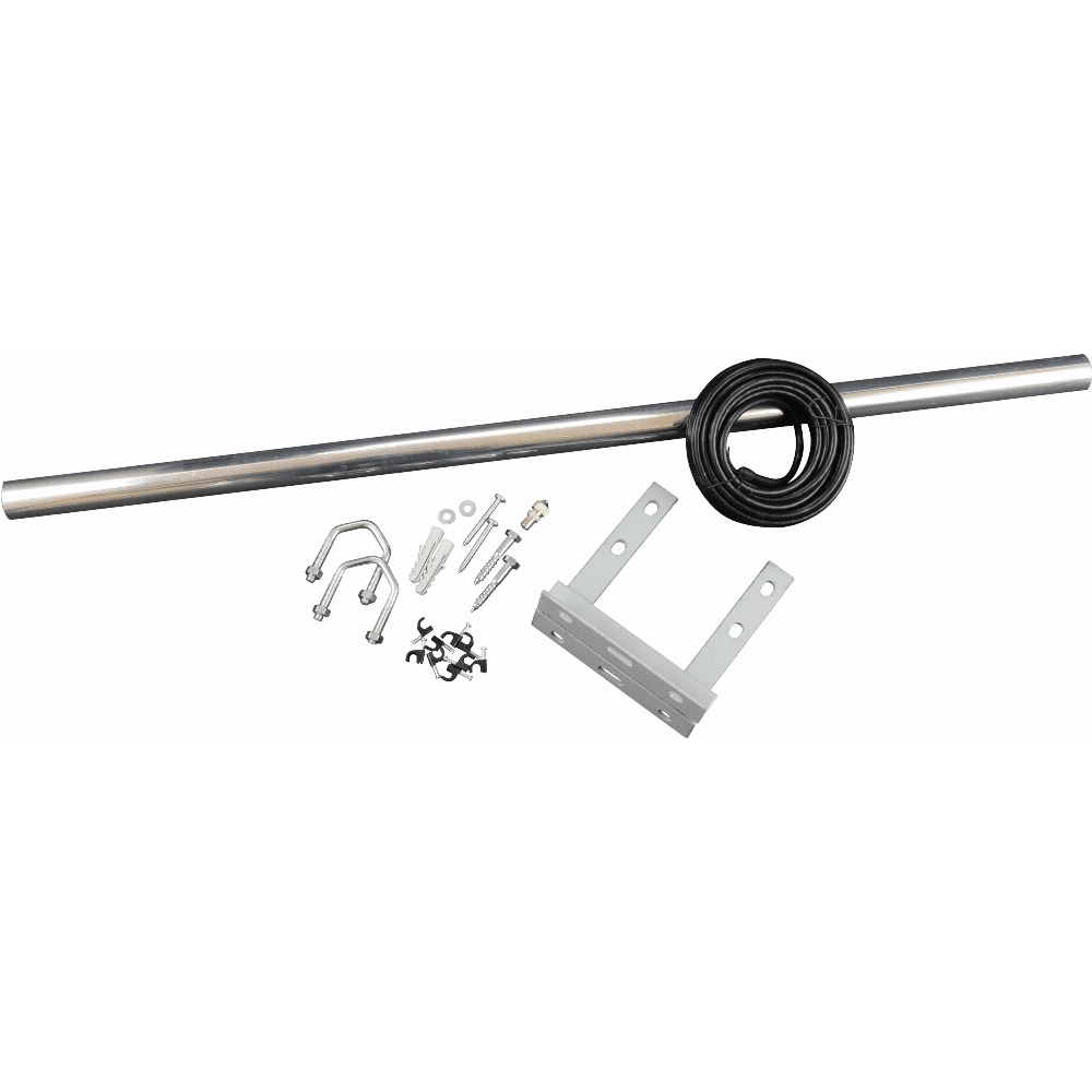 Wall Mounting Kit: 6in x 6in Bracket, Pole, and Fixings - Blake UK