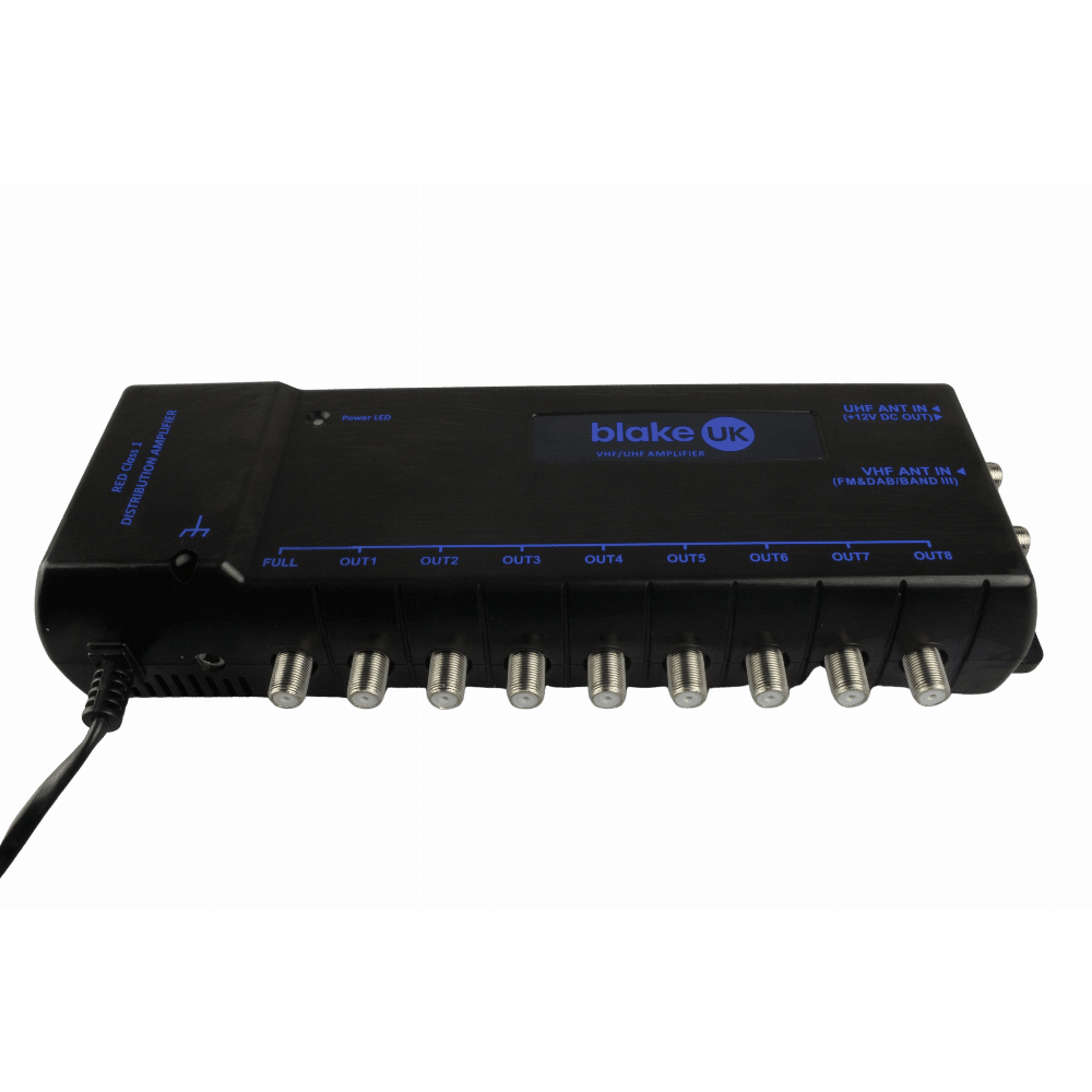 8 Way Class 1 FM/DAB/UHF Distribution Amp | Blake UK - Blake UK
