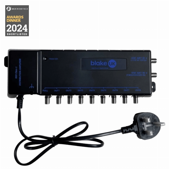2-Way TV/FM/DAB Setback/Distribution Amplifier - Blake UK