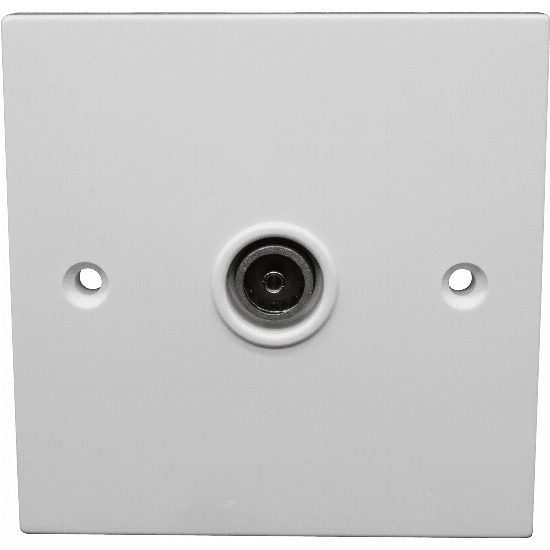 Single Slim Line Shielded Coax Female Outlet | PROception - Blake UK