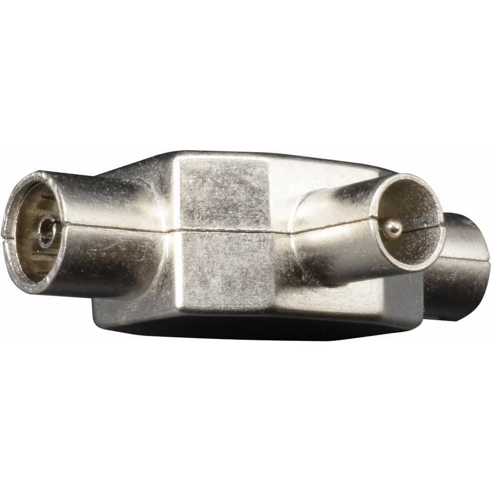2-Way Metal Coax T Splitter for TV and FM Coaxial | Blake UK - Blake UK